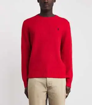 Polo Ralph Lauren Wool-alpaca Polo Pony Sweater - Red