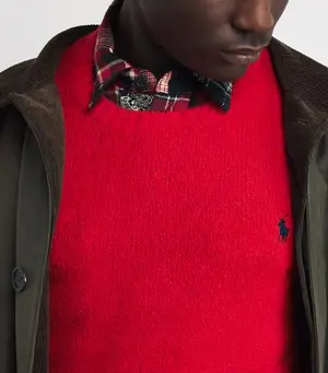 Polo Ralph Lauren Wool-alpaca Polo Pony Sweater - Red