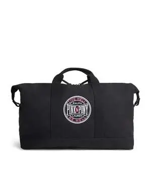 Polo Ralph Lauren Cotton Pink Pony Duffle Bag - Black