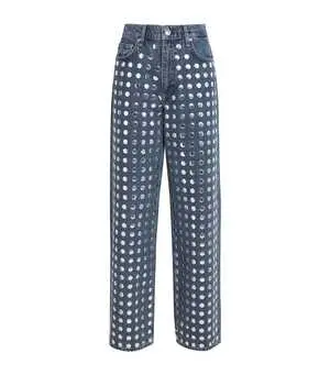 Rag & Bone Shea Studded Straight Jeans