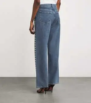 Rag & Bone Shea Studded Straight Jeans