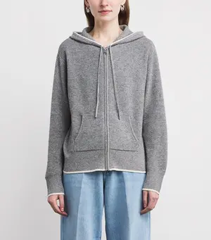 Sandro Wool Zip-up Hoodie