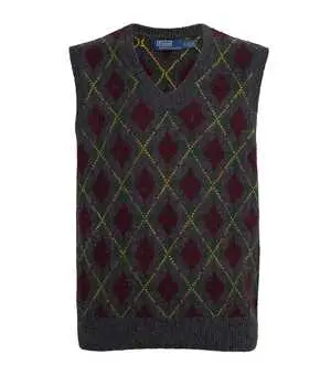 Ralph Lauren Wool-cashmere Sweater Vest - Grey