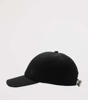 Burberry Gabardine Baseball Cap - Black