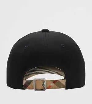 Burberry Gabardine Baseball Cap - Black