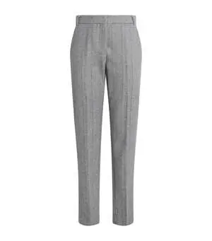 Max & Co. Wool-blend Herringbone Straight Trousers