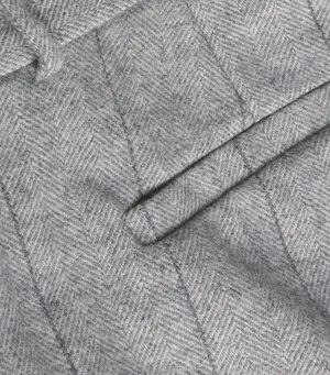 Max & Co. Wool-blend Herringbone Straight Trousers