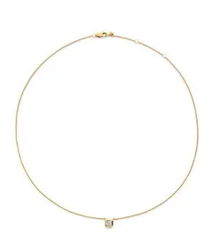 Monica Vinader Vermeil And Diamond Essentials Necklace - Gold