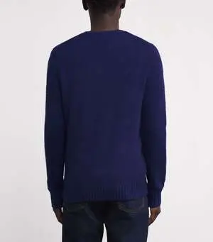 Ralph Lauren Wool-alpaca Logo Sweater - Blue