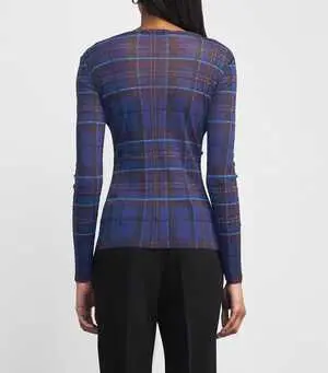 Max & Co. Long-sleeve Check Top