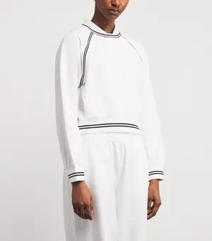 FRAME Stretch-cotton Tennis Sweatshirt