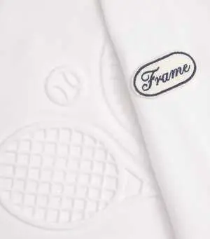 FRAME Stretch-cotton Tennis Sweatshirt