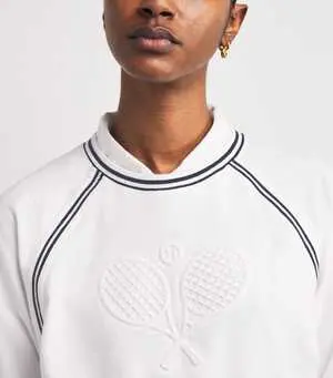 FRAME Stretch-cotton Tennis Sweatshirt