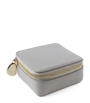Monica Vinader Leather Jewellery Box - Grey