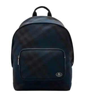 Burberry Check Grid Backpack - Navy