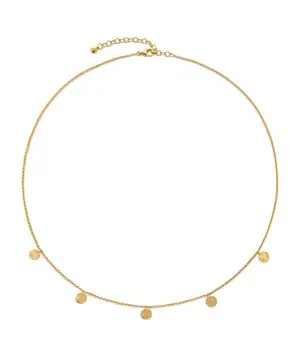 Monica Vinader Vermeil Siren Necklace - Gold