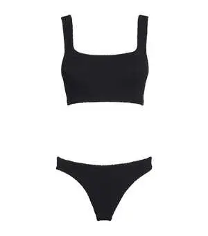 Hunza G Tessa Eyelet Bikini - Black