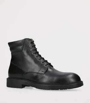 Magnanni Leather Teide Ankle Boots - Black
