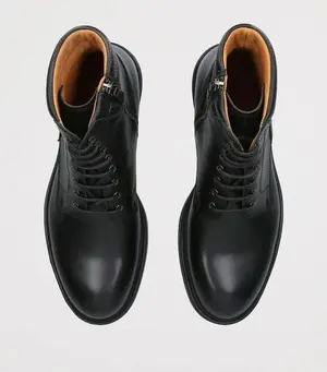 Magnanni Leather Teide Ankle Boots - Black