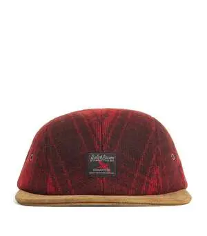 Polo Ralph Lauren Plaid Wool-leather Cap - Red
