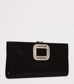 ROGER VIVIER Satin Pilgrim Clutch
