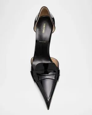 TOM FORD Eva Patent Leather Pumps - Black
