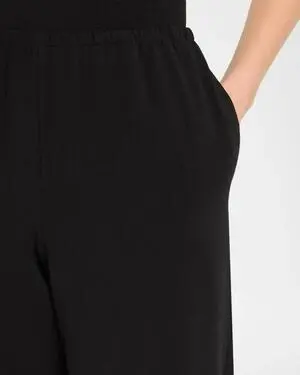 THE ROW Seraphim Wide-leg Pull-on Pants - Black
