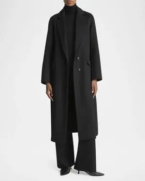 Vince Cashmere-wool Single-breasted Coat - Black
