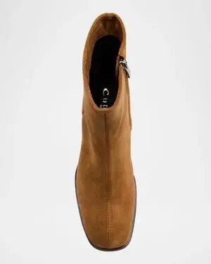 La Canadienne Julie Waterproof Suede Booties - Toffee