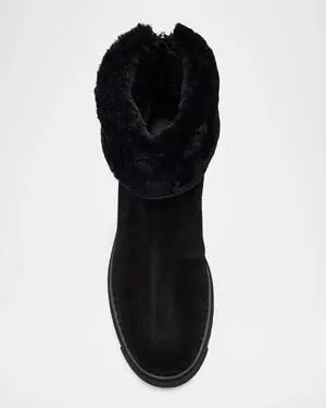 La Canadienne Dory Shearling-lined Ankle Boots - Black