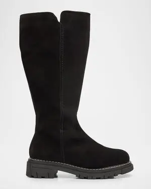 La Canadienne Shearling-Lined Knee-High Boots - Black