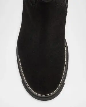 La Canadienne Shearling-lined Knee-high Boots - Black
