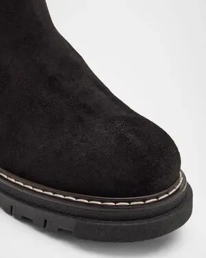 La Canadienne Shearling-lined Knee-high Boots - Black