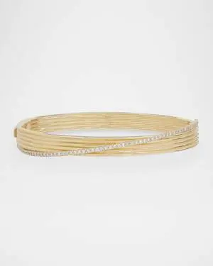 Lana Jewelry Kinetic Pave Diamond Bangle - Yellow