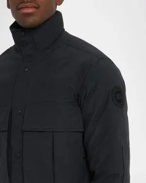 Canada Goose Kirby Padded Ripstop Snap-front Jacket - Black