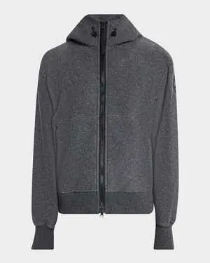 Canada Goose Chilliwack Fleece Hooded Bomber Jacket - Quarry Gre
