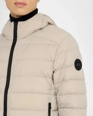Canada Goose Crofton Packable Quilted Hoodie - Limestone