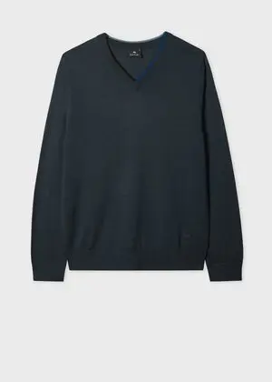 Paul Smith Merino Wool V-neck Sweater