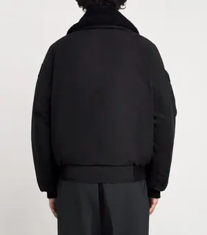 Canada Goose Down Aviator Bomber Jacket - Black