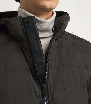 Canada Goose Down Enduraluxe Packable Crofton Puffer Hoodie - Black