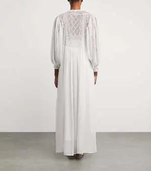 BOCAN Chiffon Lace-trim Ora Robe