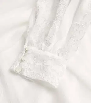BOCAN Chiffon Lace-trim Ora Robe
