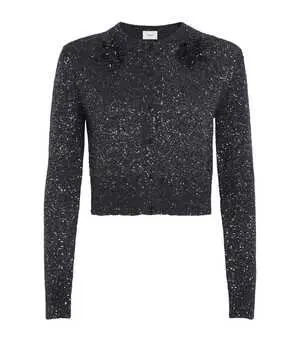 Erdem Wool-blend Sequin Cardigan