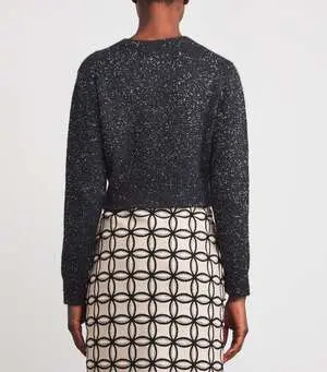Erdem Wool-blend Sequin Cardigan