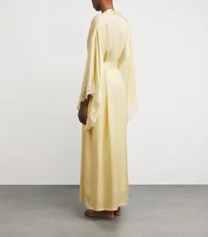 BOCAN Satin Lace-trim Heidi Robe