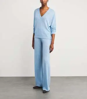 ALLUDE Wool-cashmere Crystal-embellished Sweater