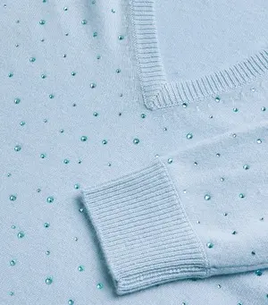 ALLUDE Wool-cashmere Crystal-embellished Sweater