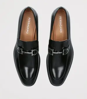 FERRAGAMO Patent Leather Finley Loafers