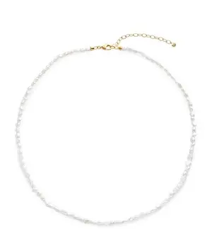 Monica Vinader Vermeil And Pearl Capri Necklace - Gold