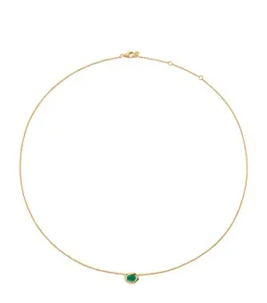 Monica Vinader Small Vermeil And Onyx Odyssey Necklace - Gold